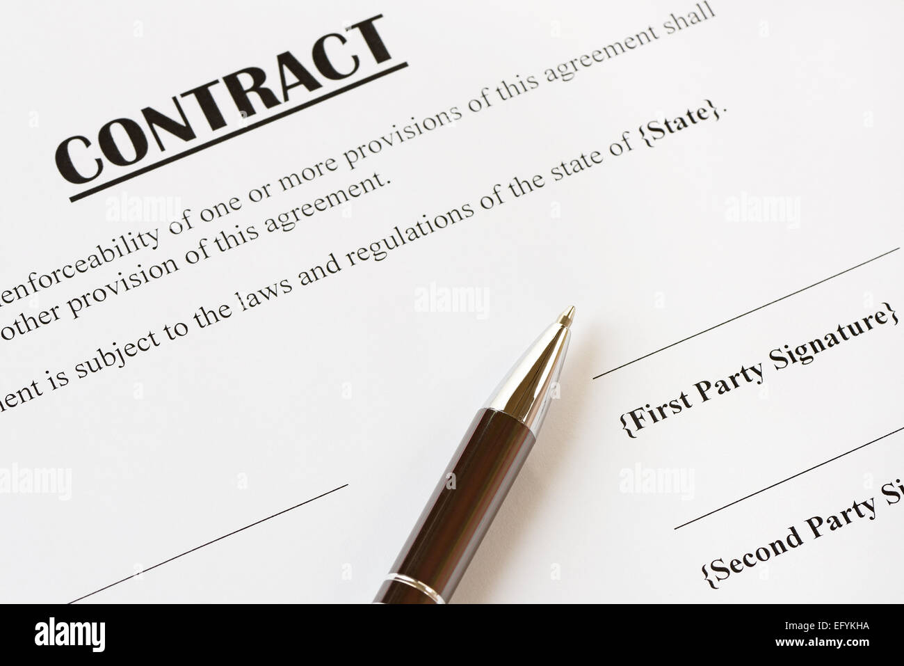 Ready to sign a contract hi-res stock photography and images - Alamy
