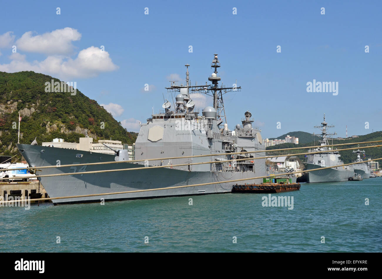 Navy ships in port Stock Photo - Alamy