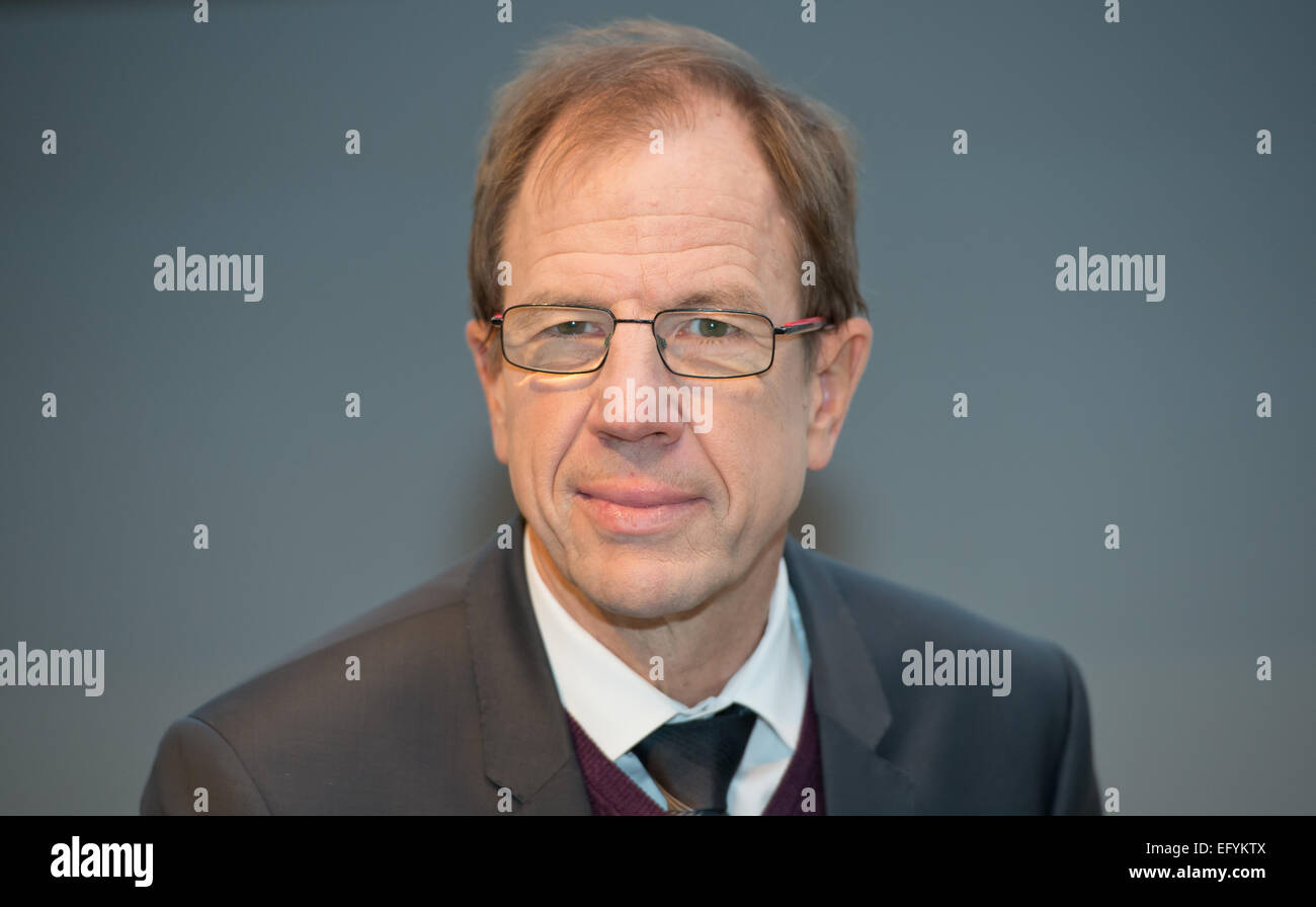 Munich, Germany. 12th Feb, 2015. Chairman of the board Reinhard Ploss ...