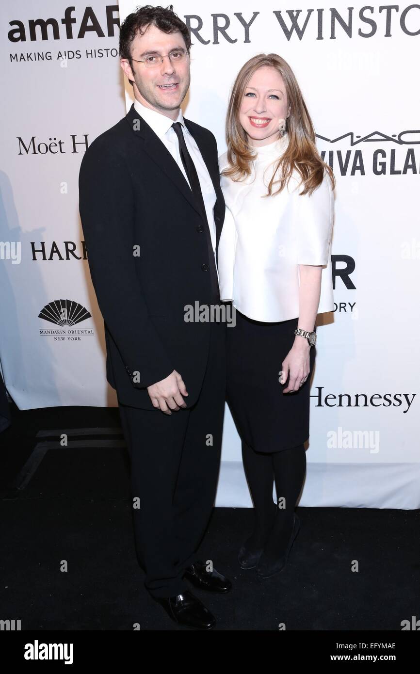 New York, NY, USA. 11th Feb, 2015. Marc Mezvinsky and Chelsea Clinton ...
