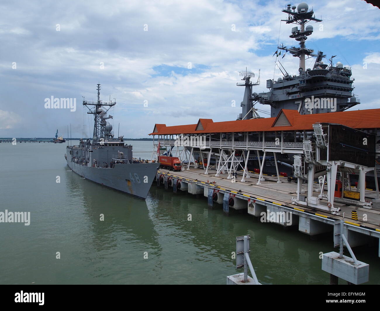 American Naval Ship Stock Photo - Alamy