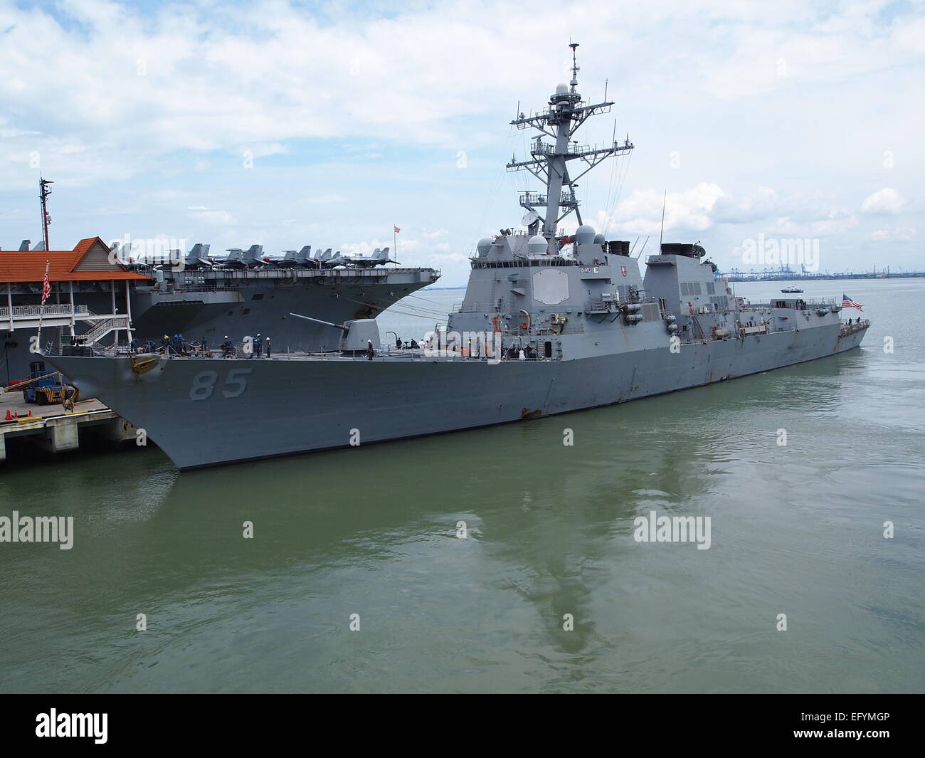 American Naval Ship Stock Photo - Alamy