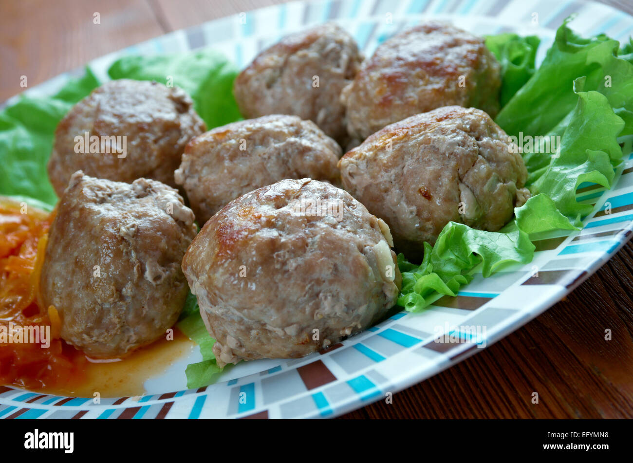 Kofta - Delicious Turkish Home Made meatballs Stock Photo - Alamy
