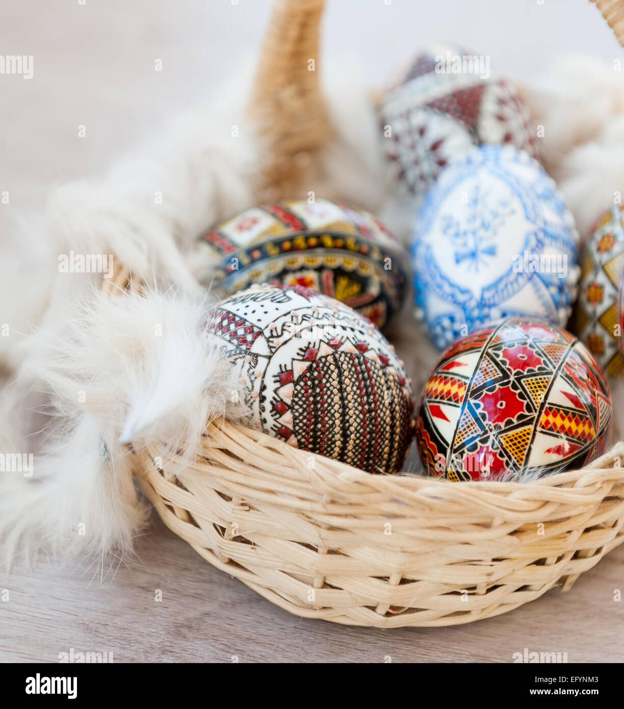 Traditional Romanian Easter Eggs Stock Photo - Alamy