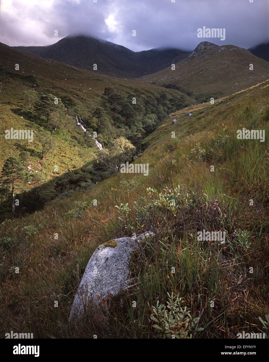 Glas Bheinn Mhor and Meall nan Tri Tighearnan viewed from below the ...