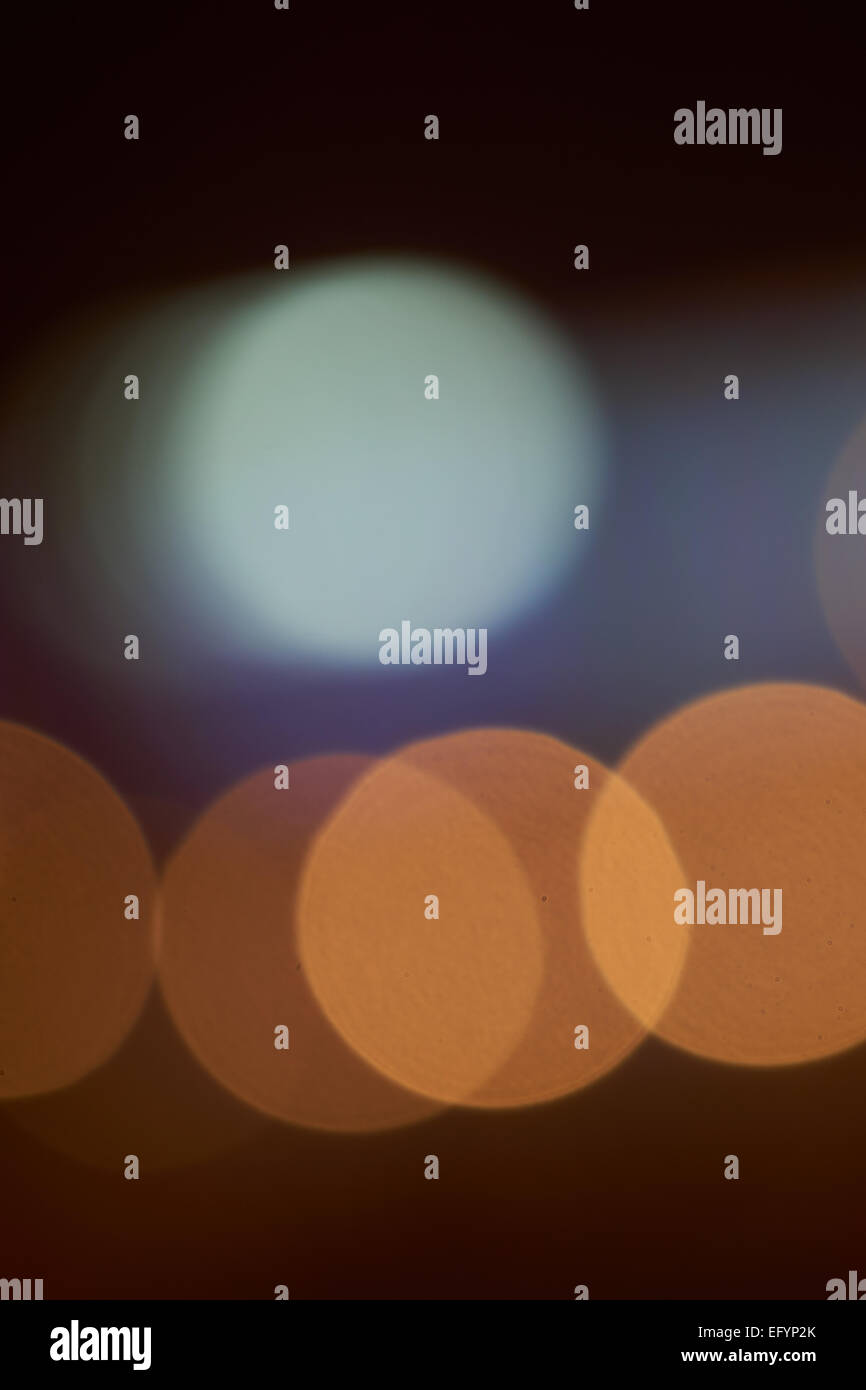 Defocused lights in the street at night Stock Photo - Alamy