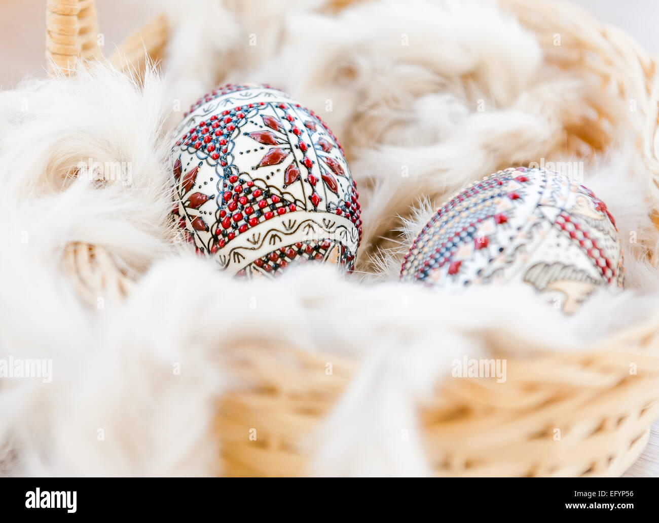 Traditional Romanian Easter Eggs Stock Photo - Alamy