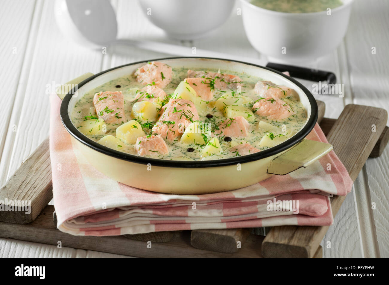 Kalakeitto. Finnish fish stew Stock Photo - Alamy