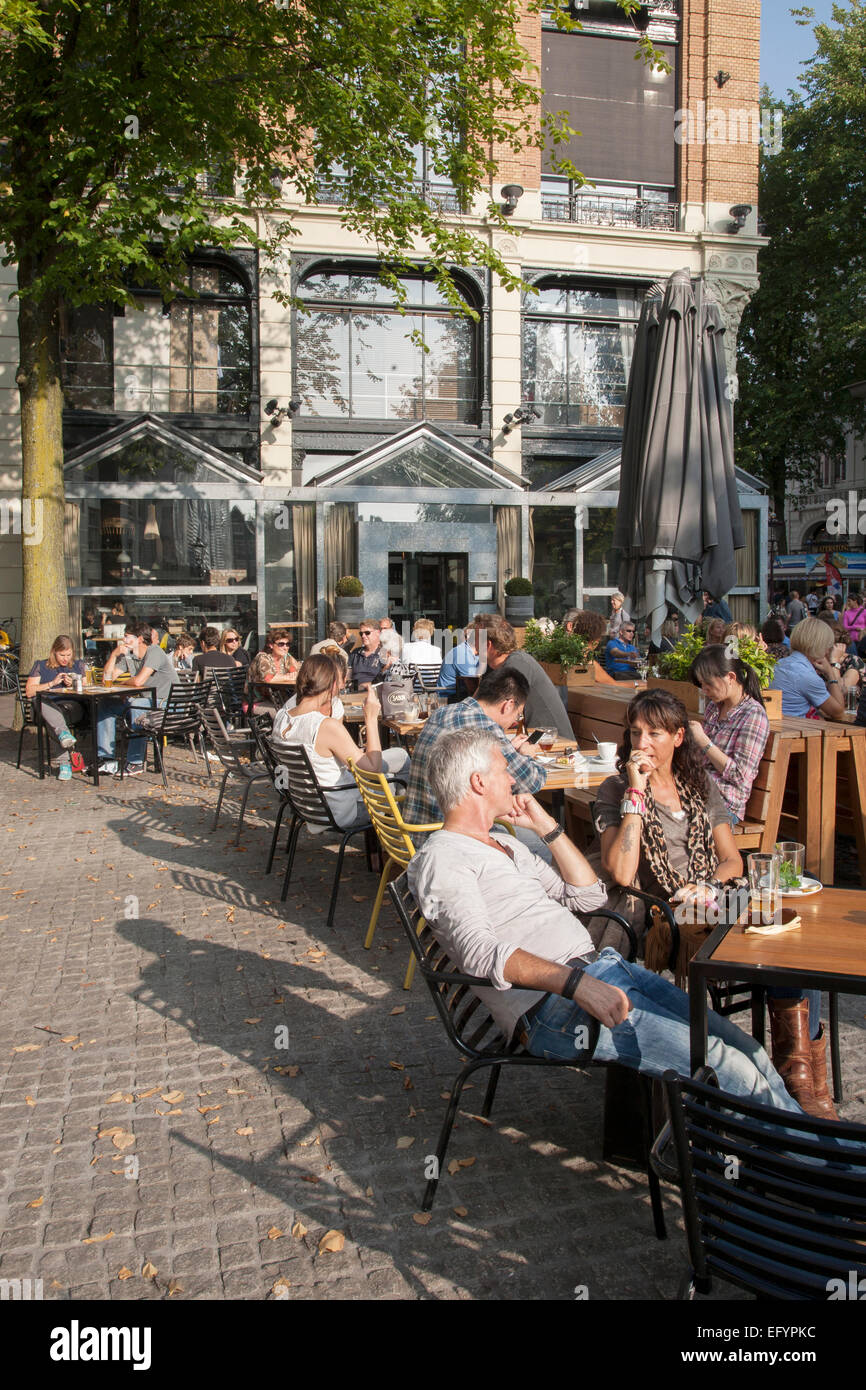 Caffe Esprit, Spui Square, Amsterdam, Holland Stock Photo - Alamy