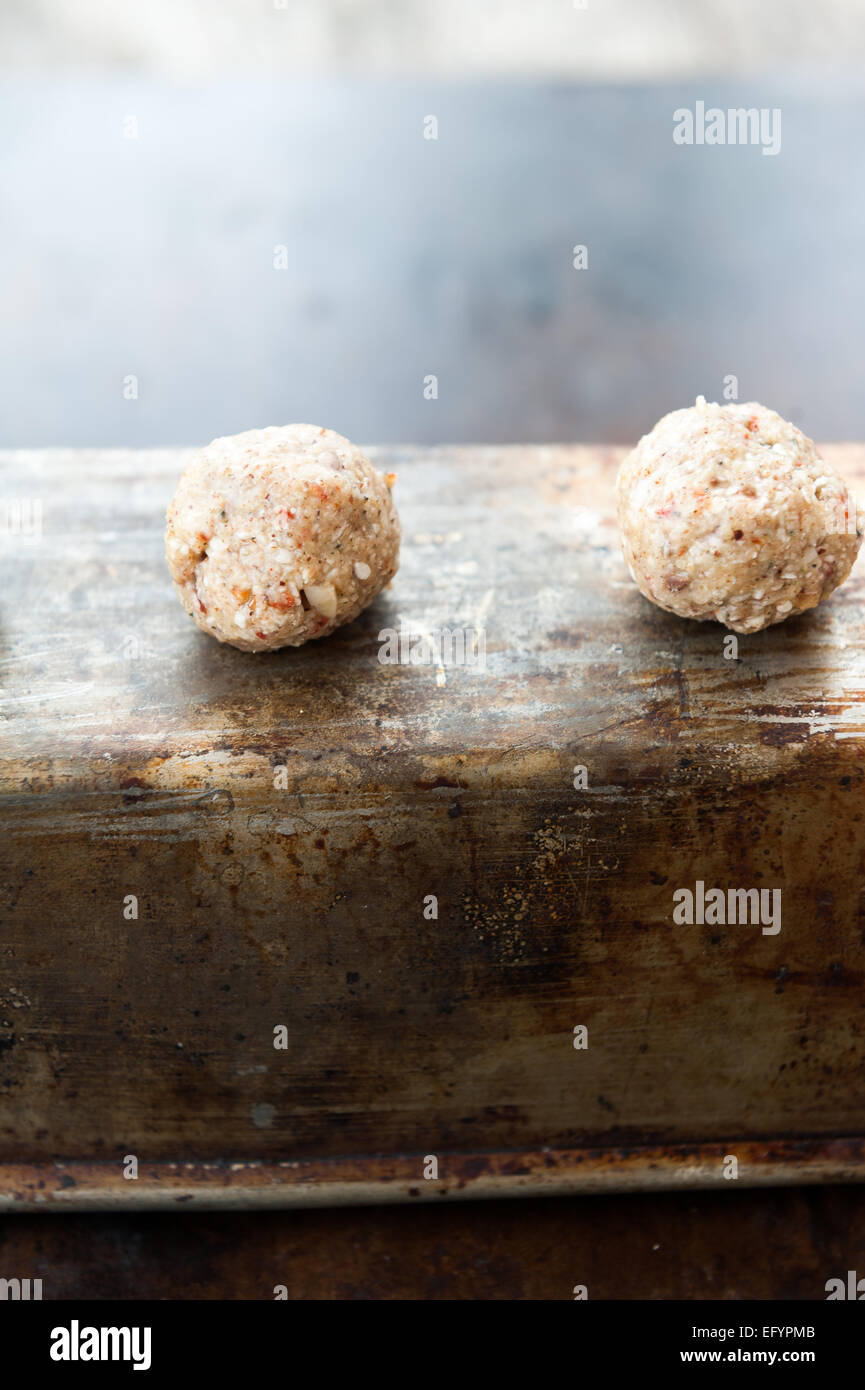 Raw balls with nuts and seeds Stock Photo - Alamy