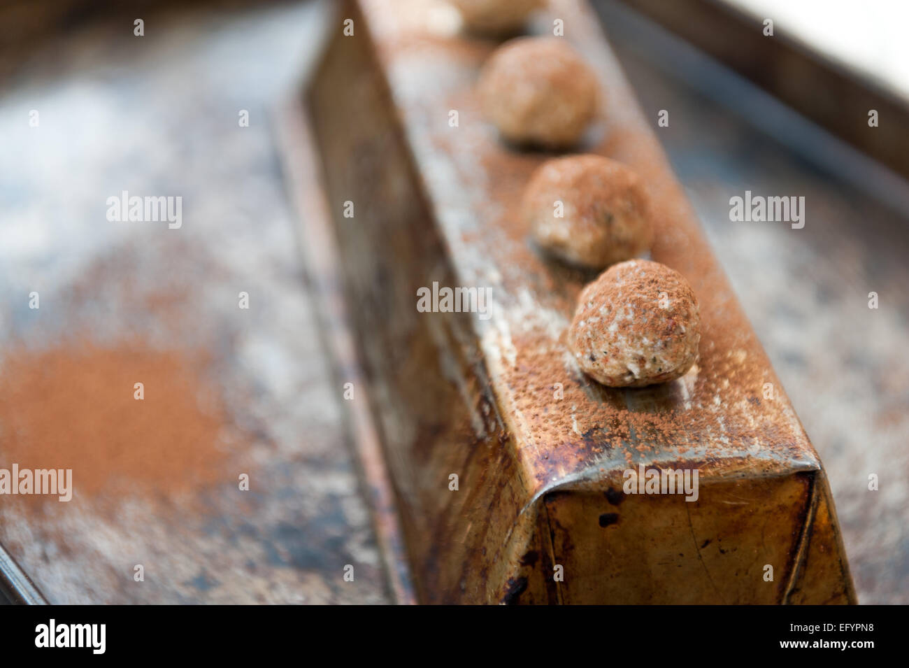 Raw balls with nuts and seeds Stock Photo - Alamy
