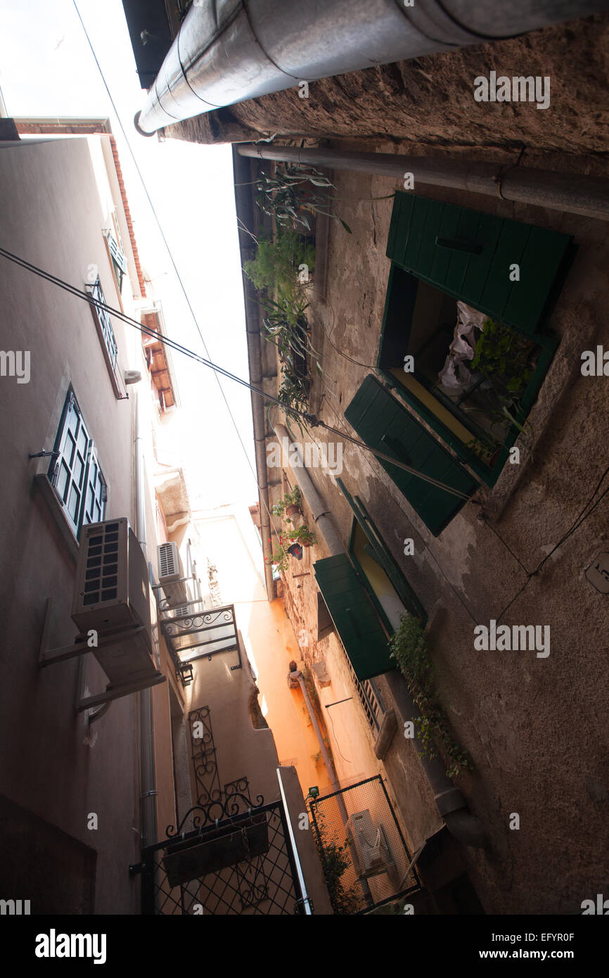 Alley in croatian space Stock Photo - Alamy