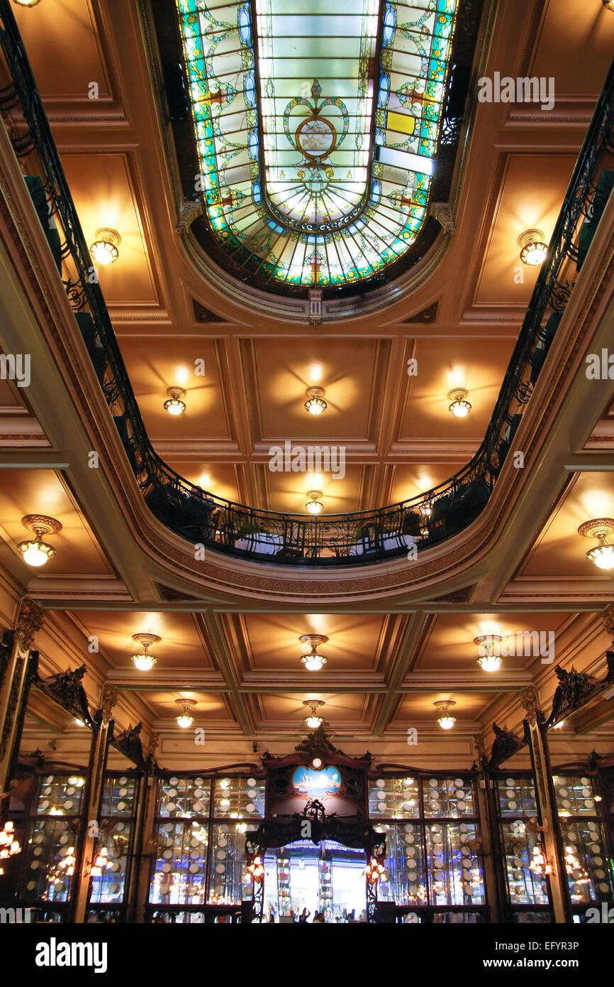 interieur shot of the cafe Colombo in Rio de Janeiro, Brazil, photo ...