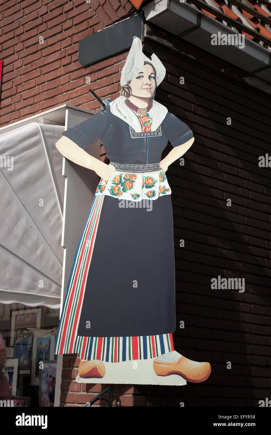Traditional Dutch Dress Sign, Haven Street; Volendam; Holland ...