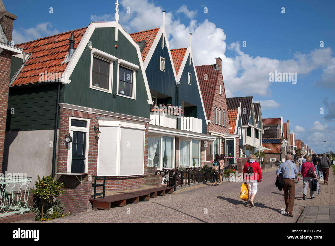 Noordeinde Street; Volendam; Holland; Netherlands Stock Photo - Alamy