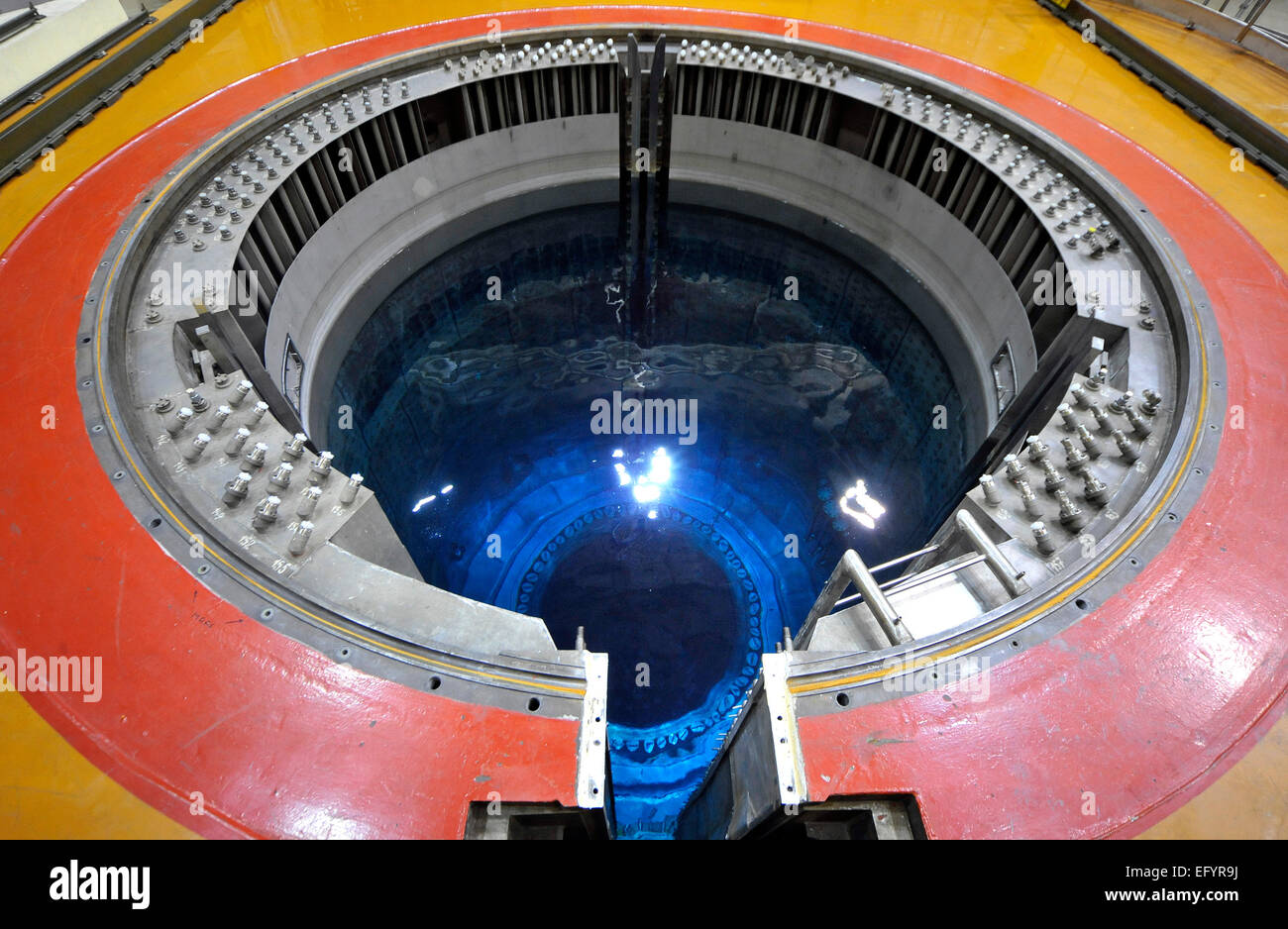 ***FILE PHOTO*** Open reactor with nuclear fuel pictured during the ...