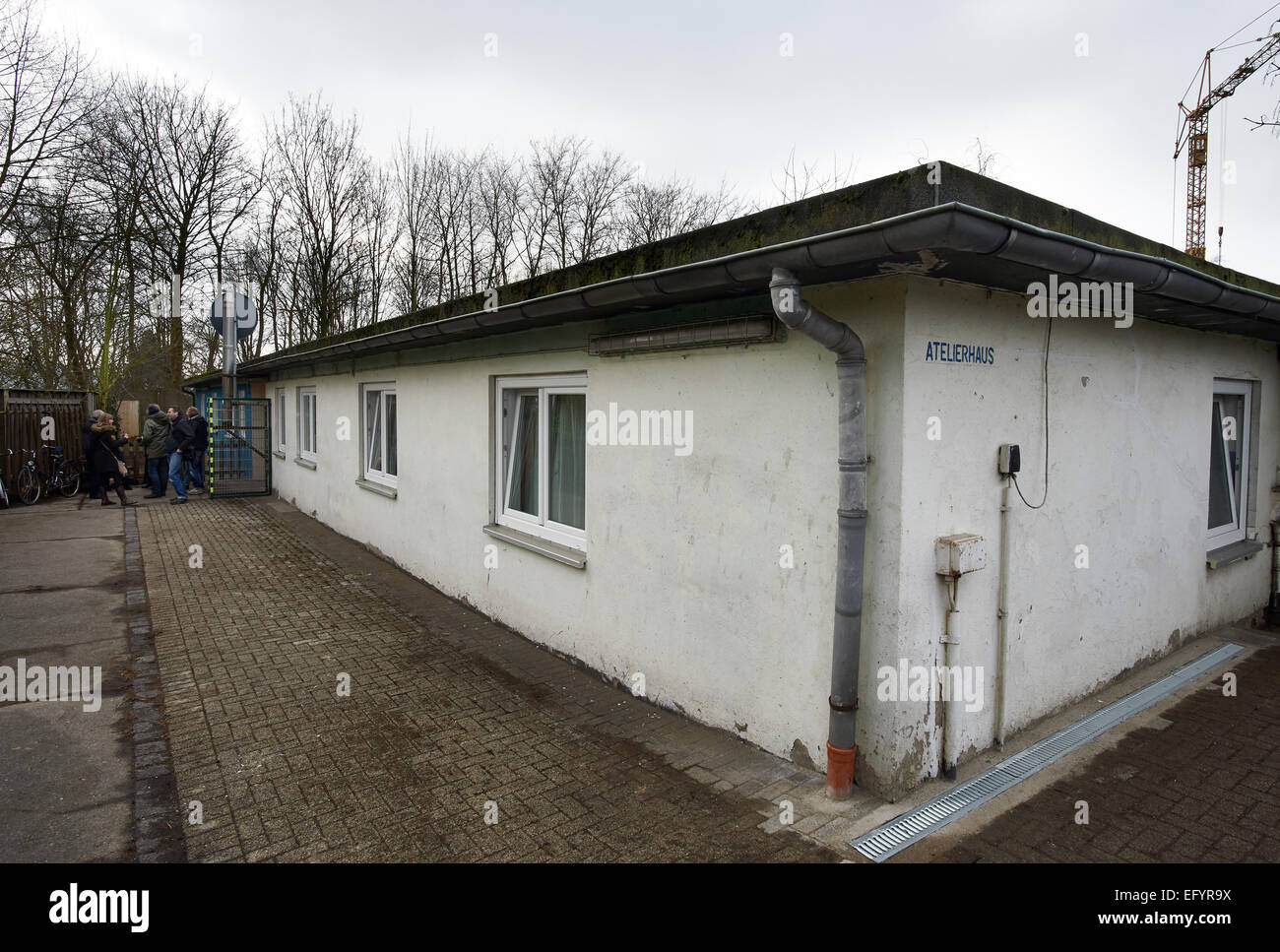 Schwerte, Germany. 12th Feb, 2015. A view of one of the baracks of the ...