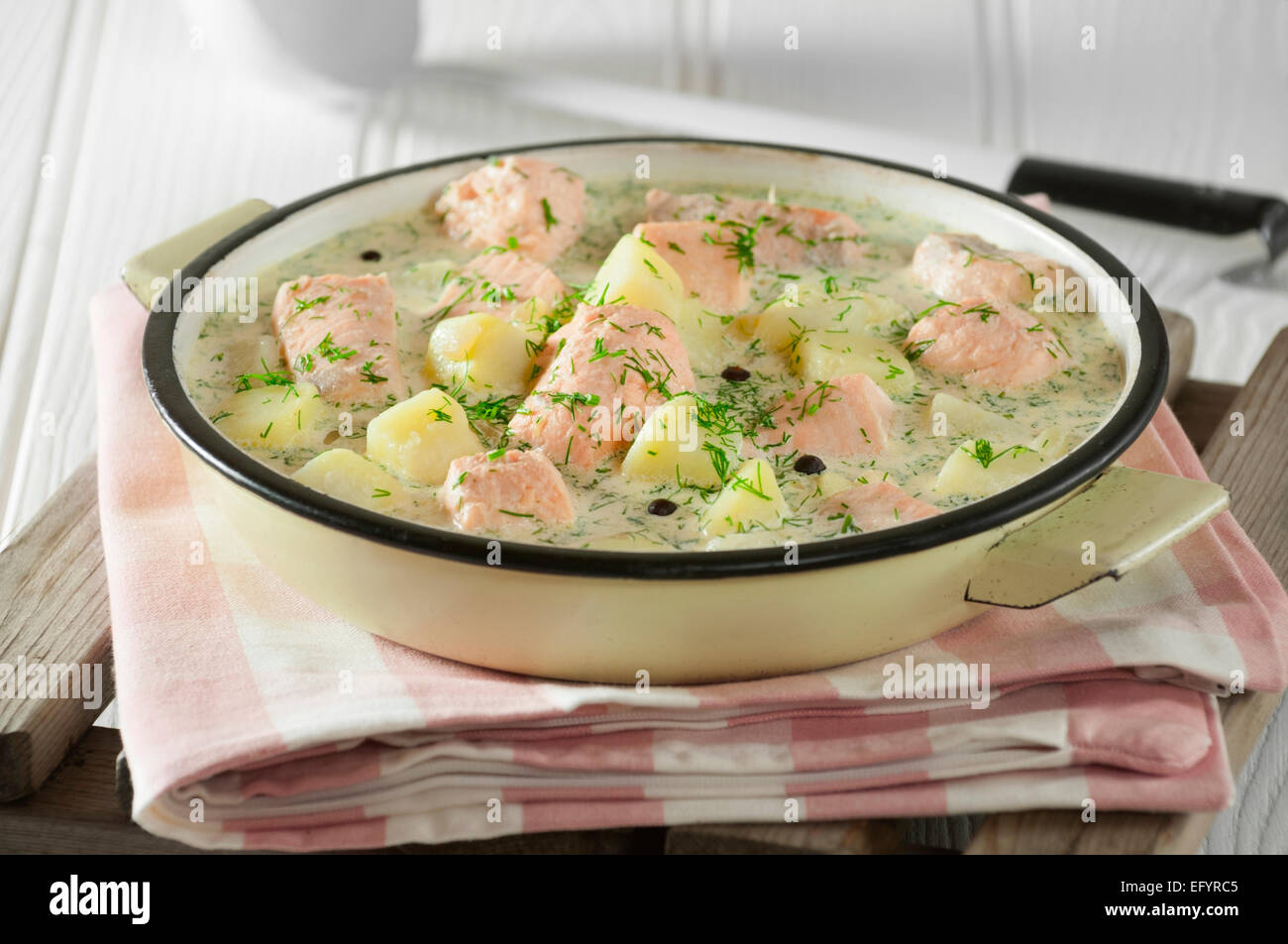 Kalakeitto. Finnish fish stew Stock Photo - Alamy