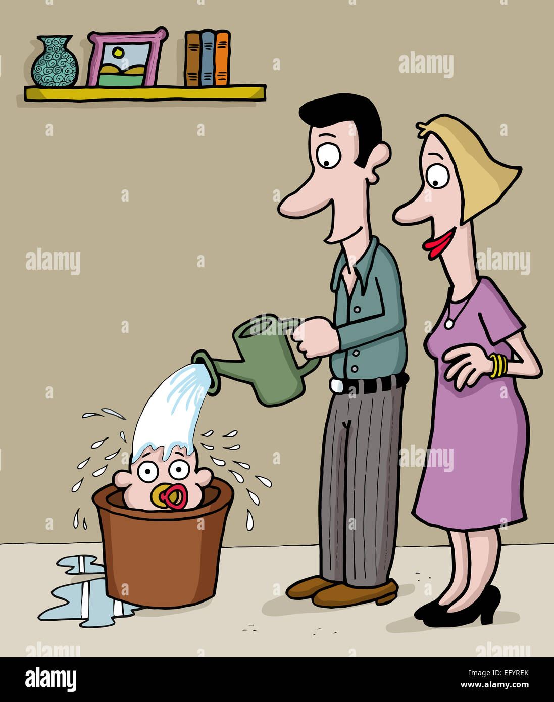 Parents raising their baby Stock Photo - Alamy