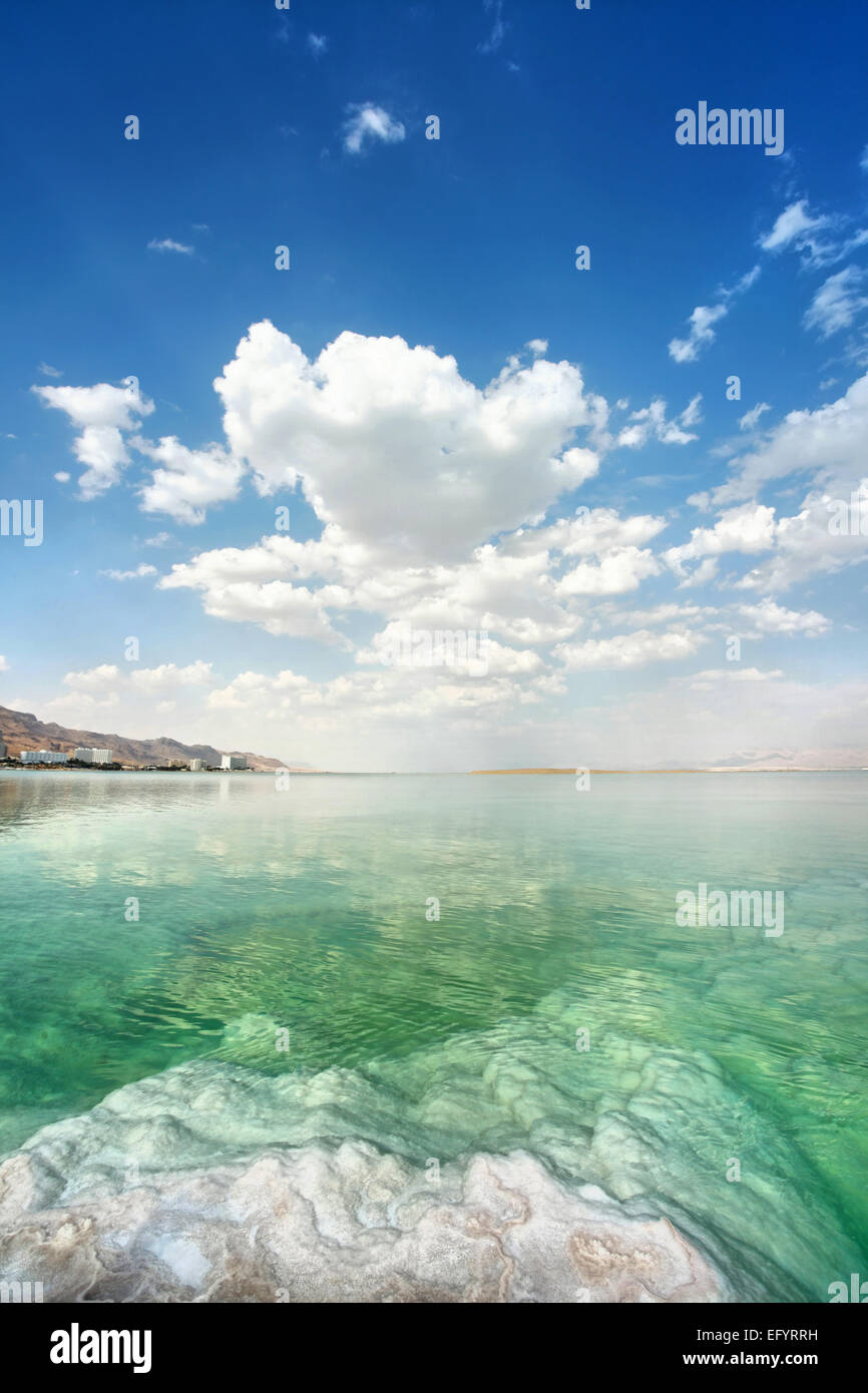 Dead Sea landscape on a summer day Stock Photo - Alamy