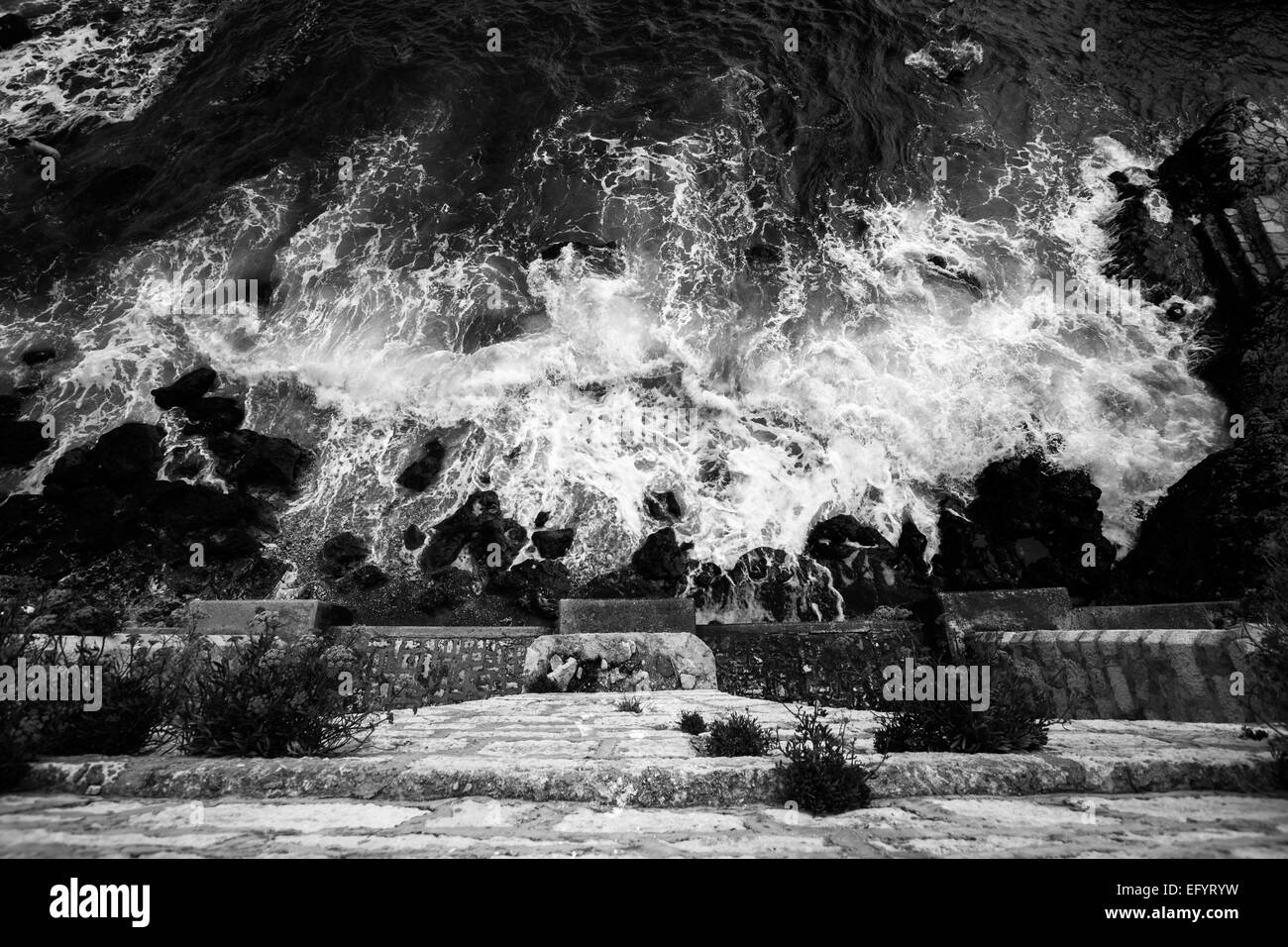 Angel and sea Black and White Stock Photos & Images - Alamy