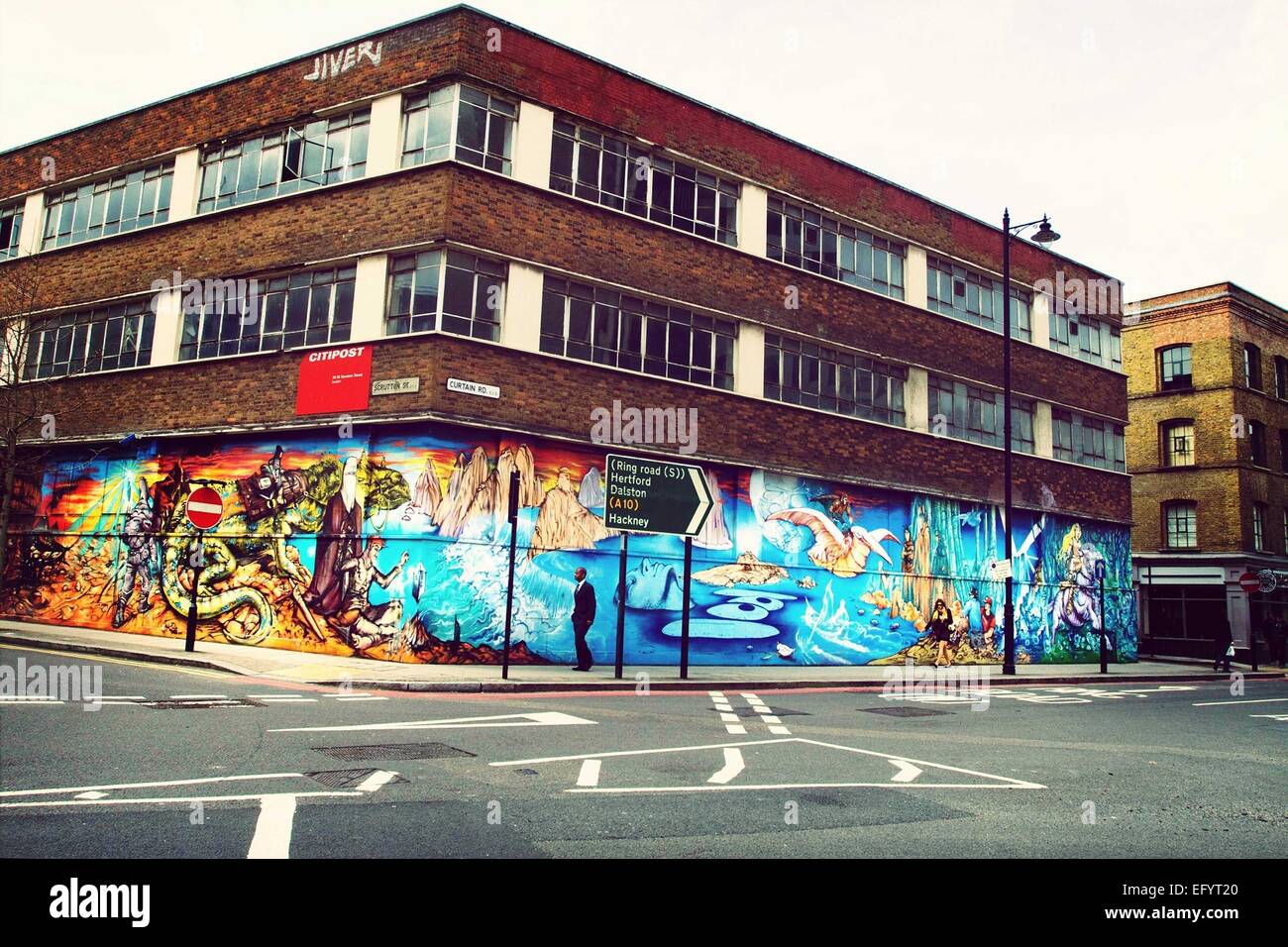 Graffiti arts painted by unknown street artist on the walls examples in ...