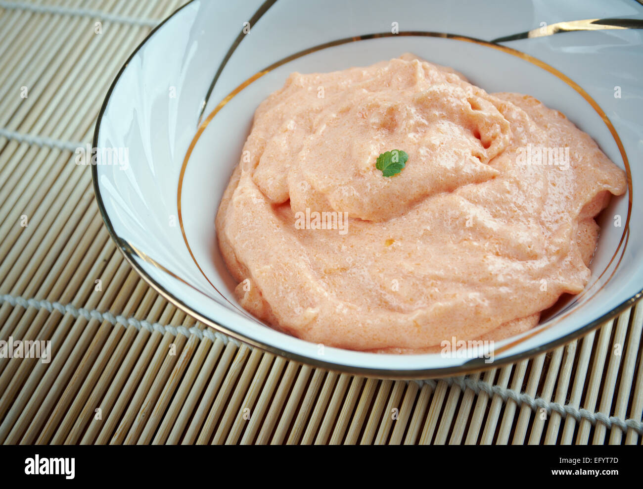 Philadelphia Lachs Aufstrich - German pate salmon and sauce Stock Photo ...