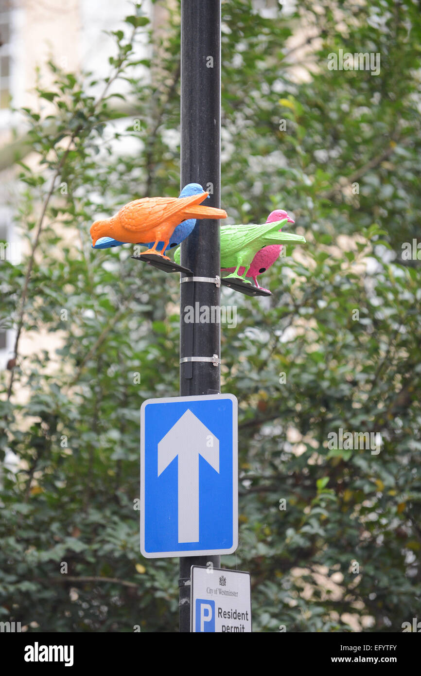 Soho Square, London, UK. 12th February 2015. Art installation curated ...