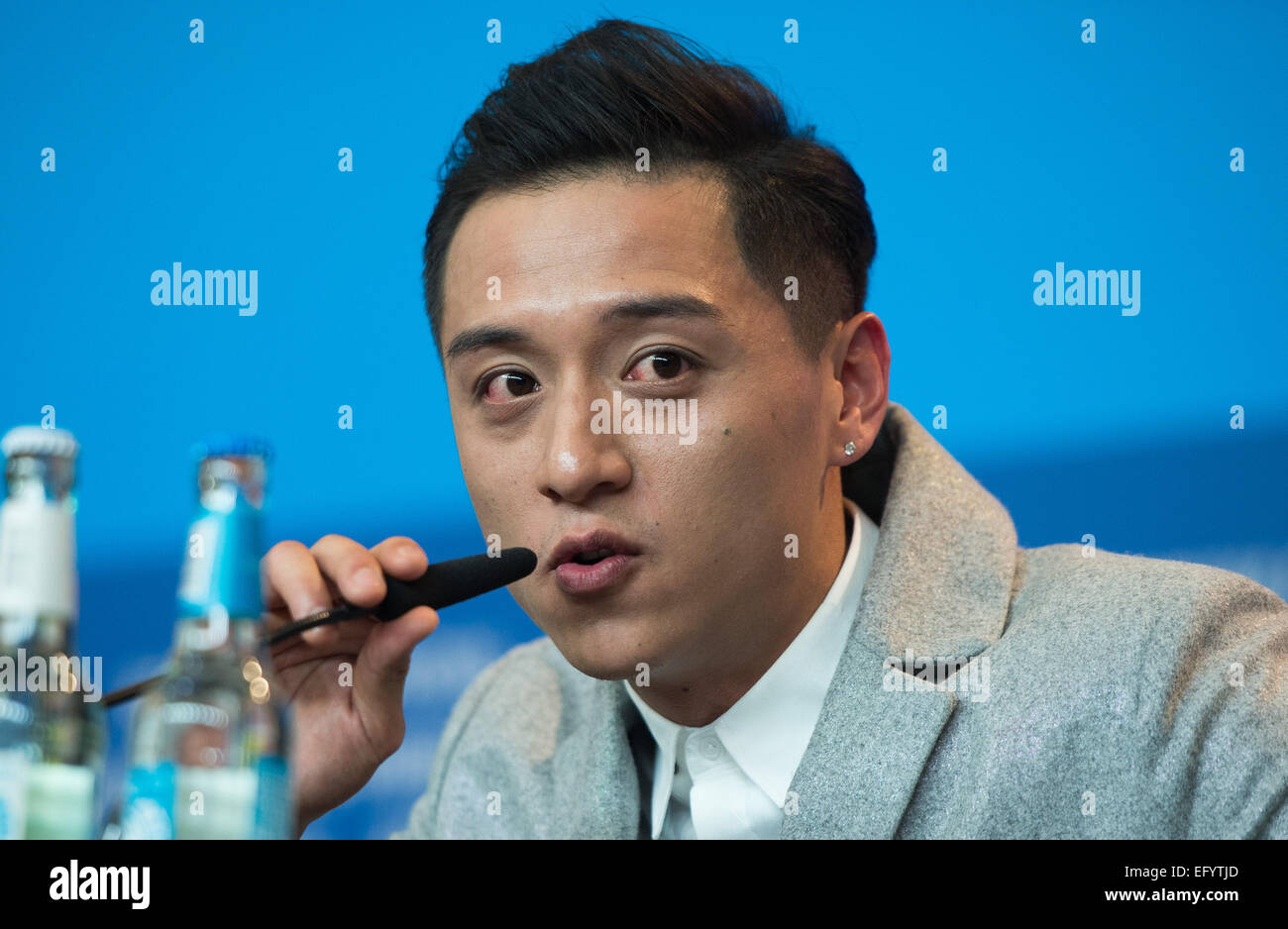 Berlin, Germany. 12th Feb, 2015. Actor Chen Jen-Shuo attends the press ...