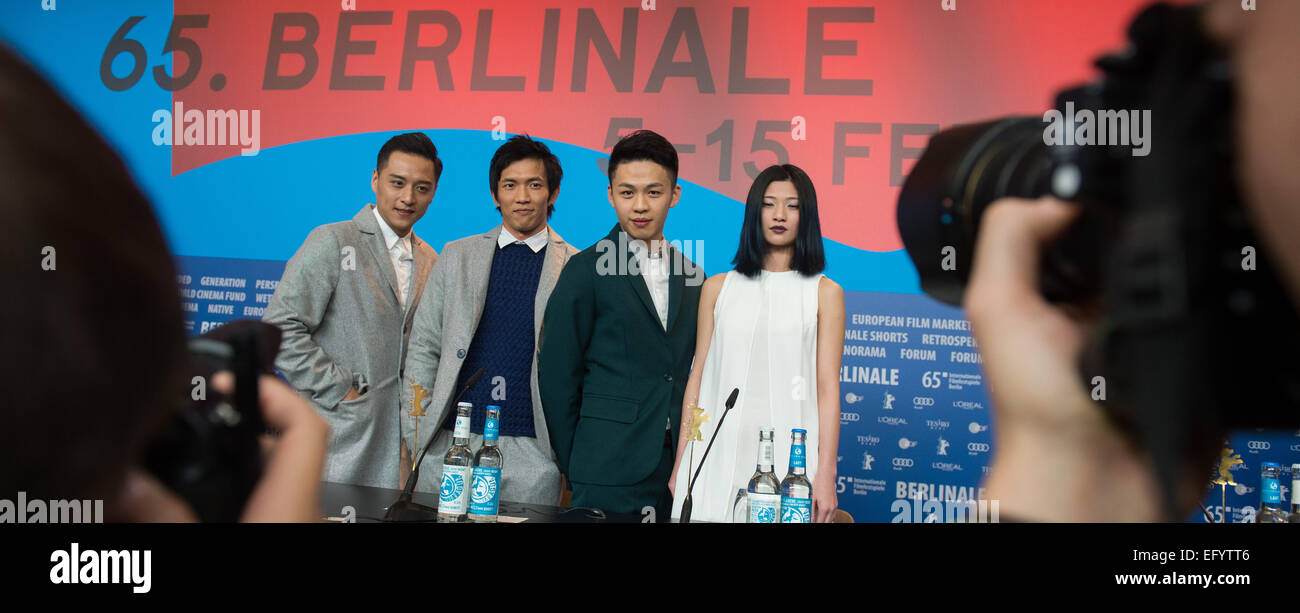 The actors Chen Jen-Shuo (l-r), Huang Shang-Ho, Lee Hong-Chi and Wang ...