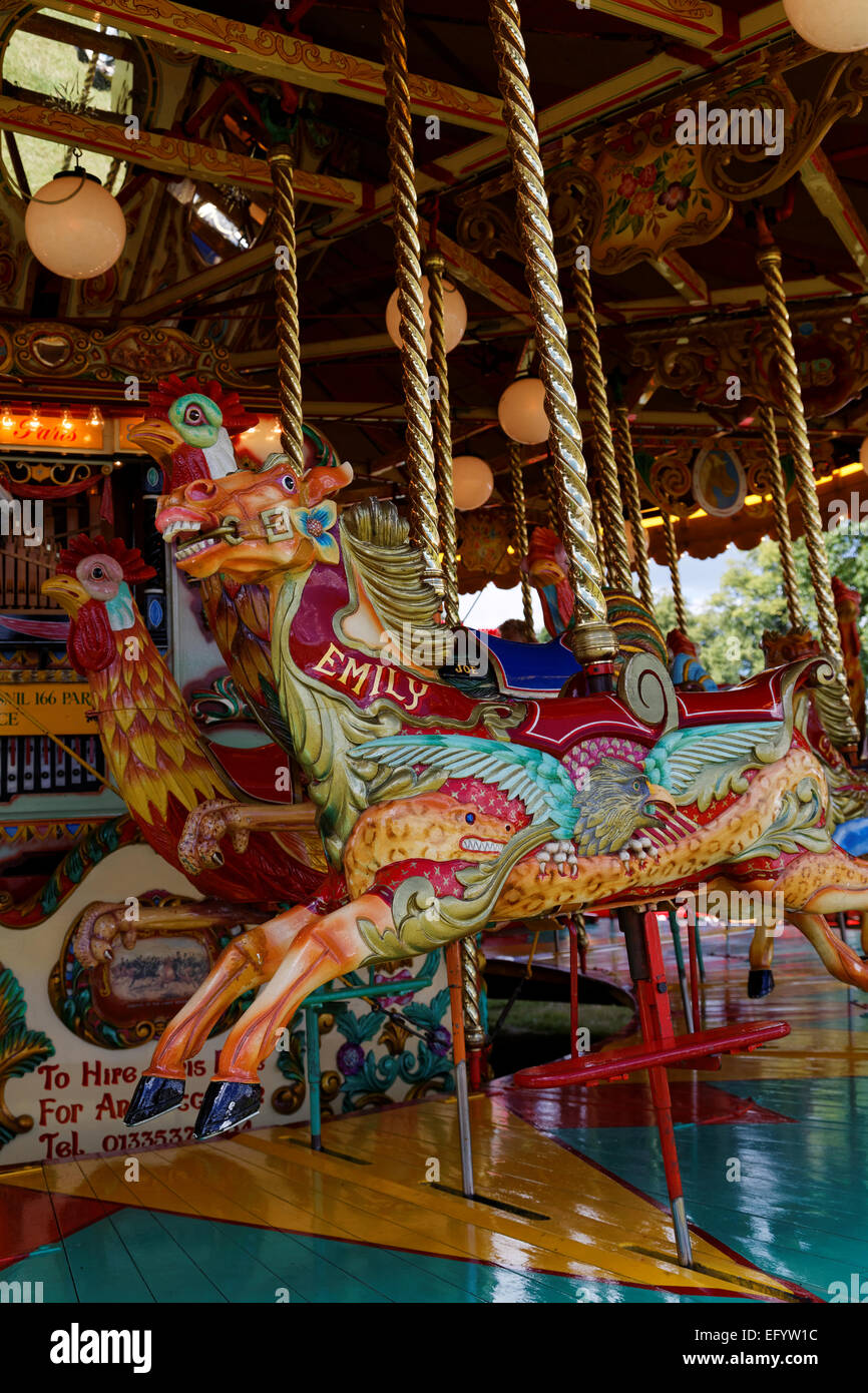 Vintage fairground carousel hi-res stock photography and images - Alamy