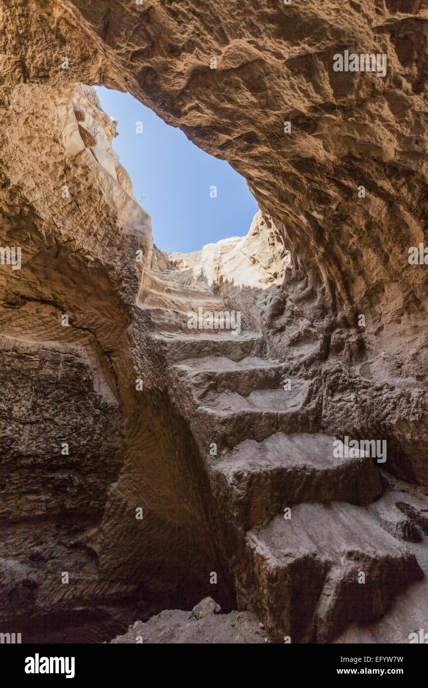 entrance into the cave, summer day Stock Photo - Alamy