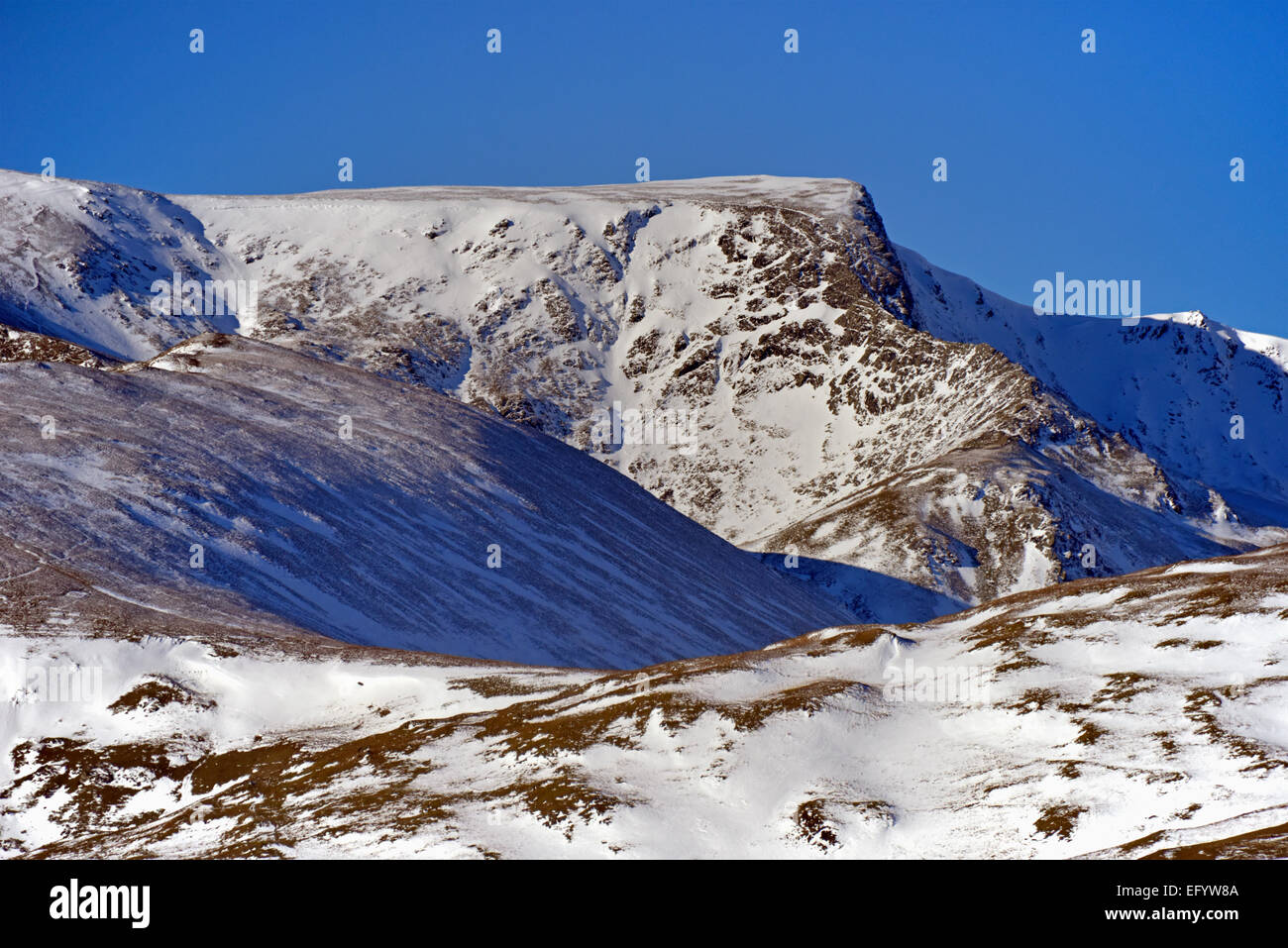 Sharp Edge and Foule Crag, Blencathra. Lake District National Park ...