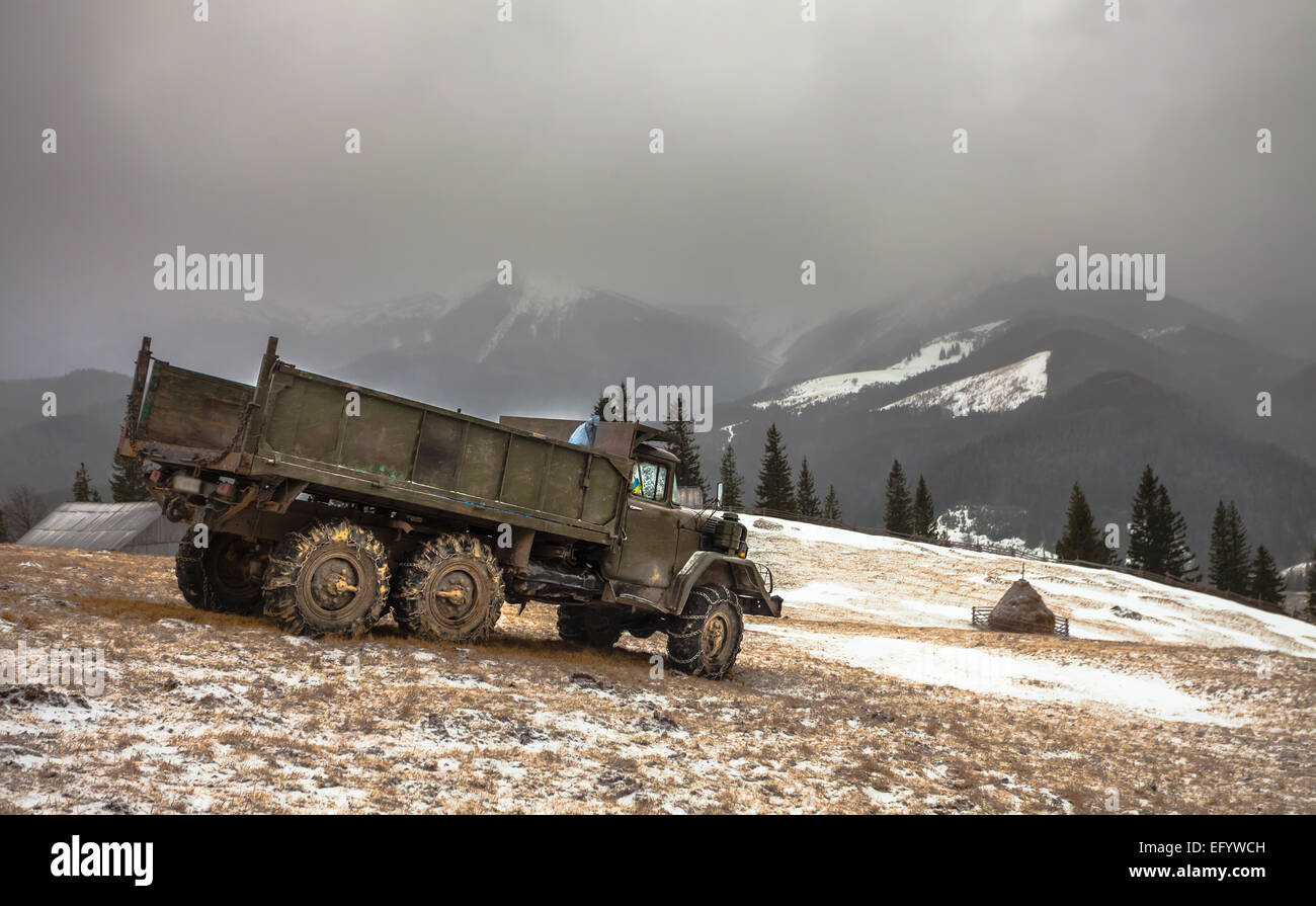 4x4 offroading through Ukraine Stock Photo - Alamy