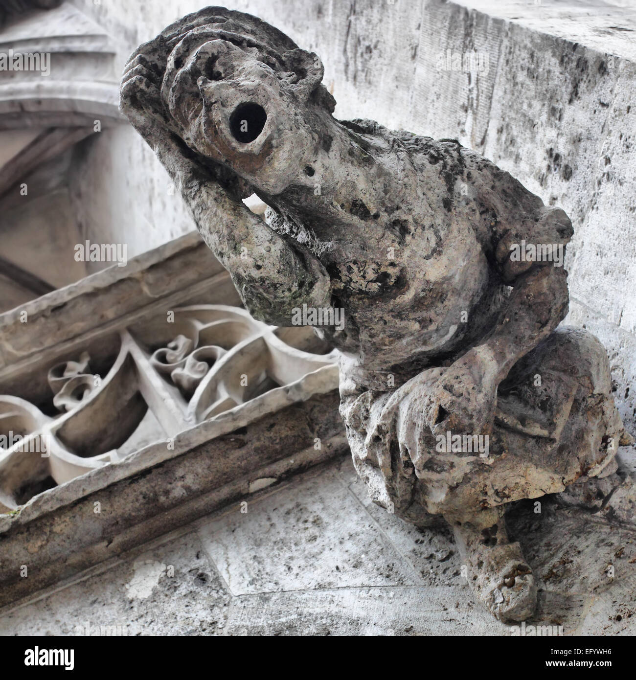 Gargoyle on town hall in Munich Stock Photo - Alamy