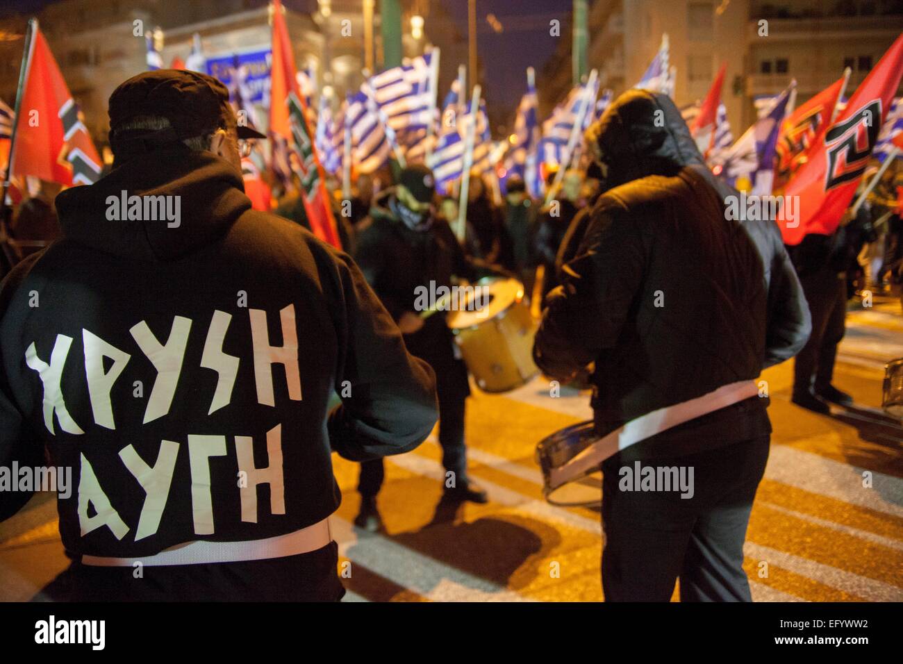 Greek far right chrisy avgi greek hi-res stock photography and images ...