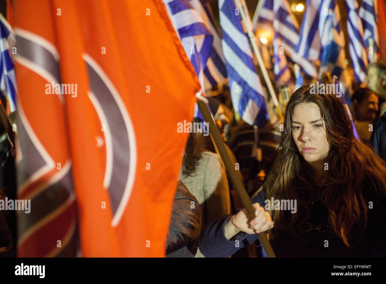 Greek far-right Chrisy Avgi. Greek party Chrisy Avgi (Golden Dawn ...