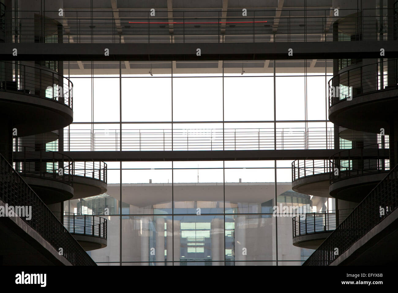 interieur architecture shot of the german government building Paul ...