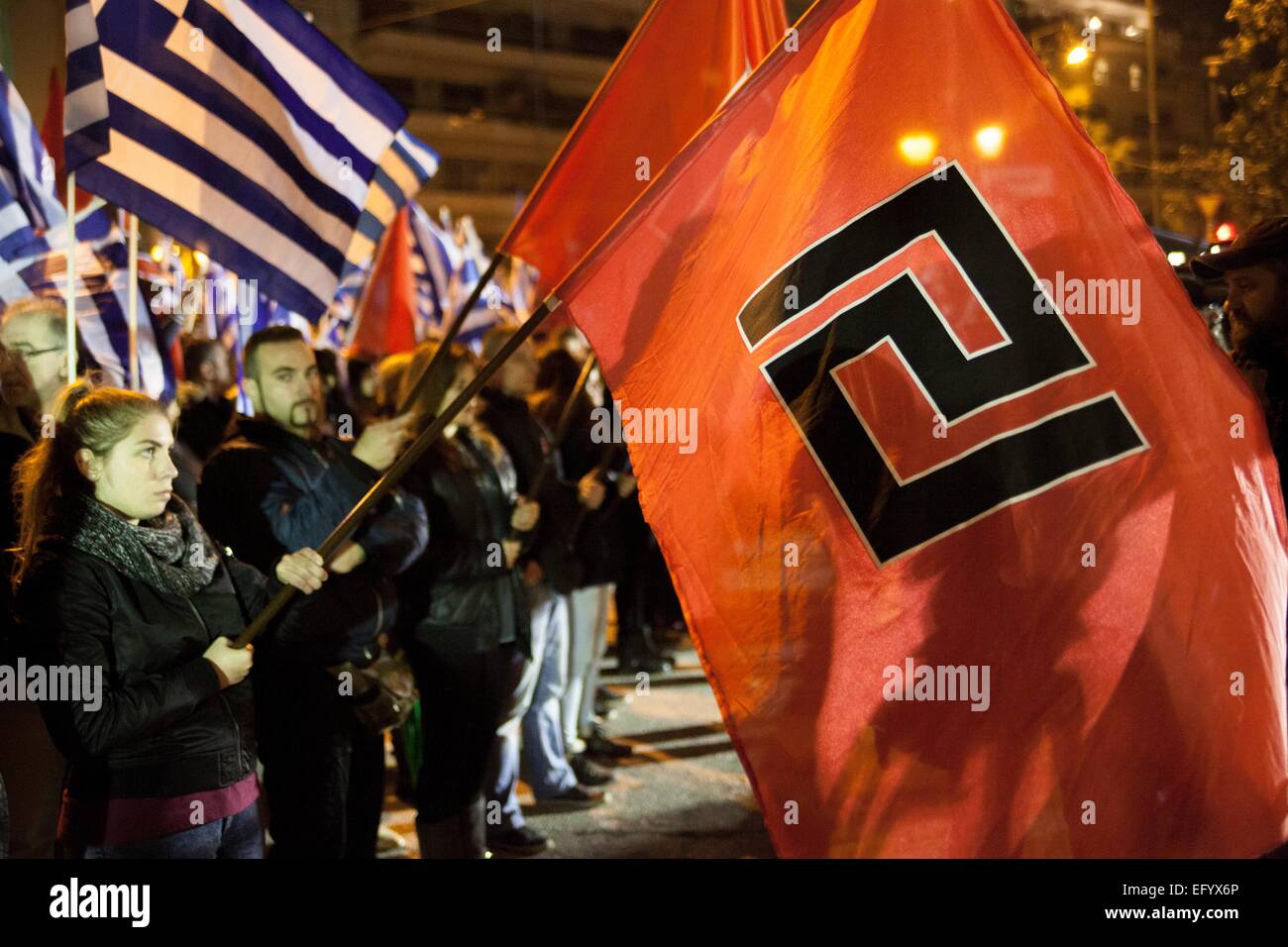 Greek far-right Chrisy Avgi. Greek party Chrisy Avgi (Golden Dawn ...