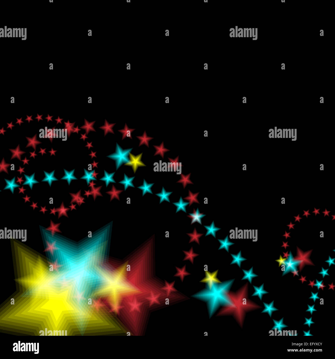 An image of a glowing star fireworks background Stock Photo - Alamy
