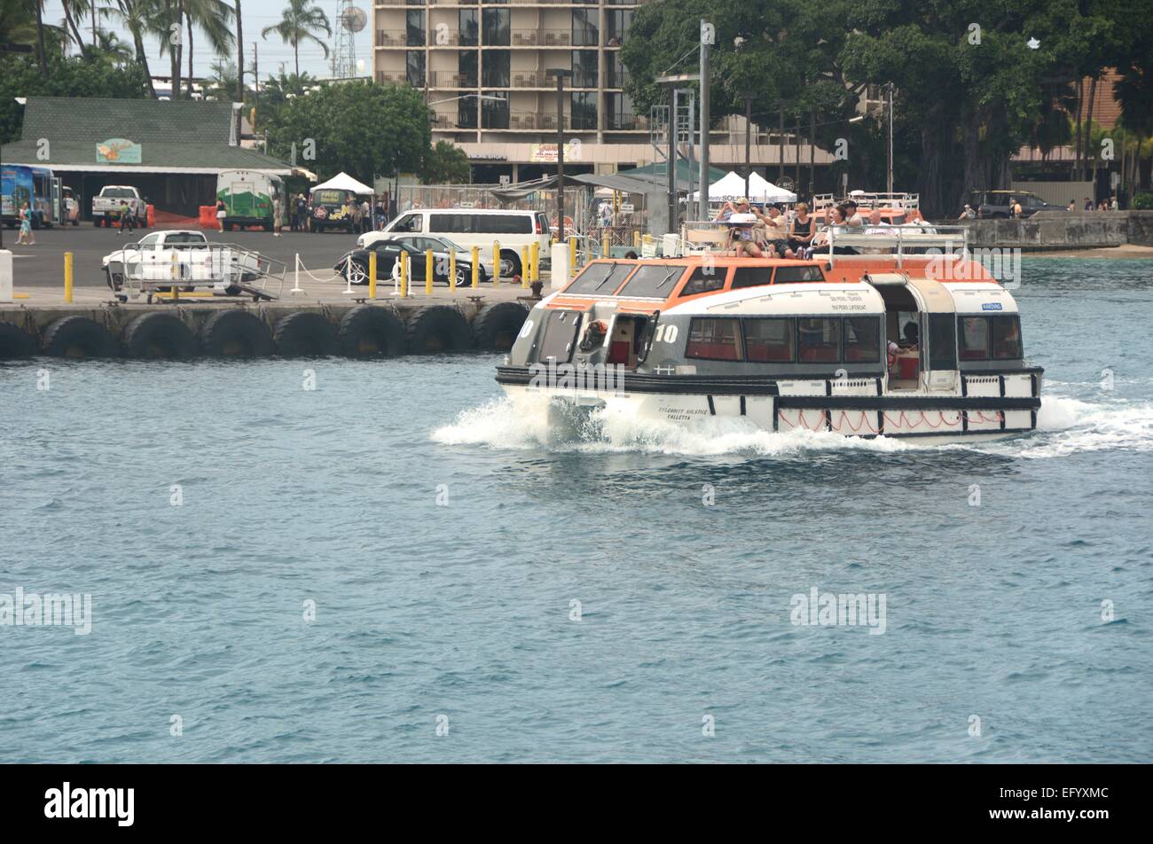 Cruise ship tender boat passengers hi-res stock photography and images ...