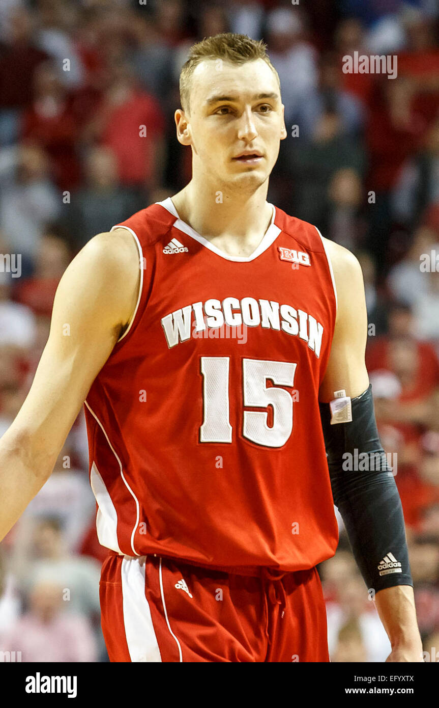 Lincoln, NE USA. 10th Feb, 2015. Wisconsin Badgers forward Sam Dekker ...