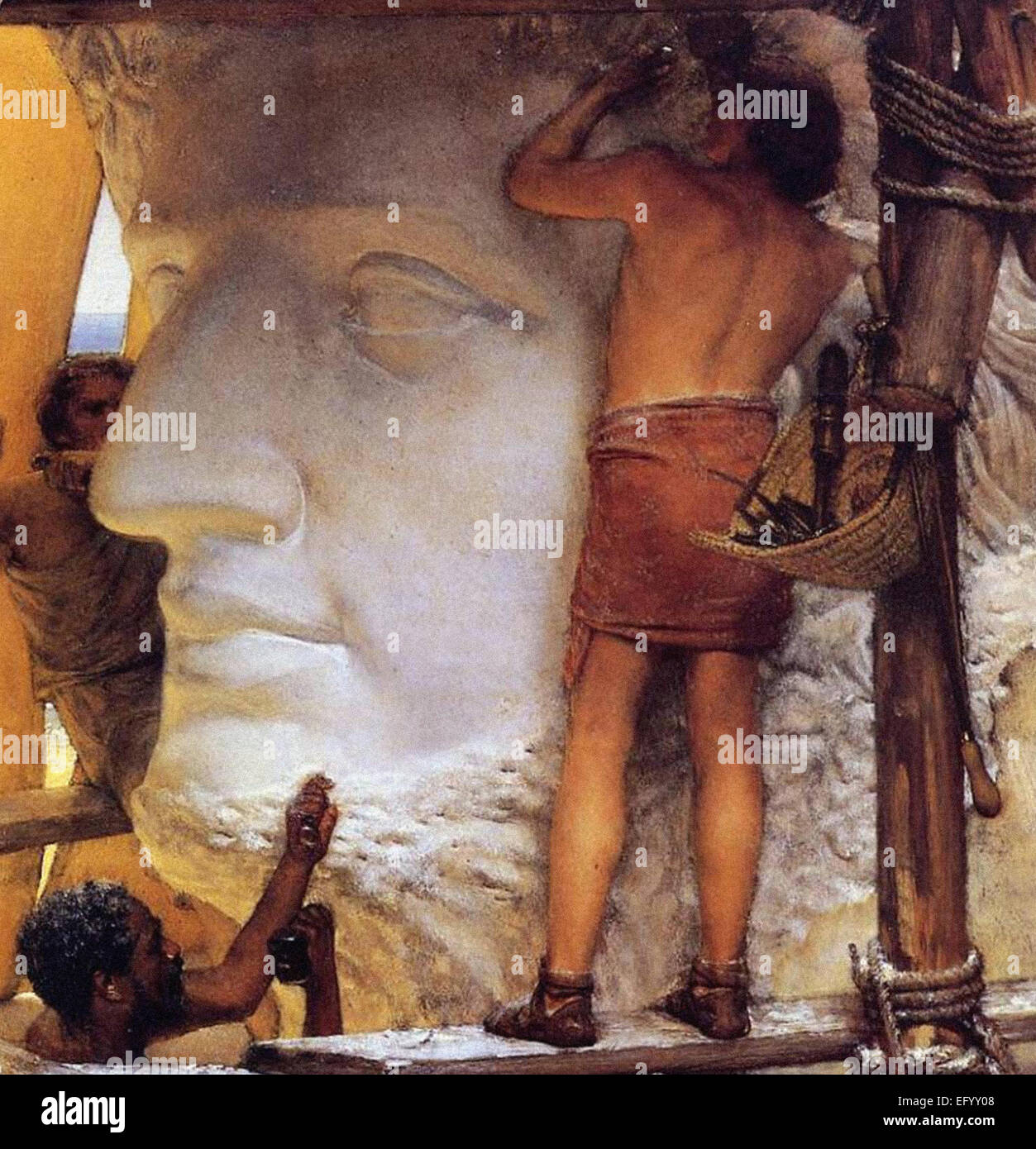 Lawrence alma tadema sculptors in ancient rome hi-res stock photography ...