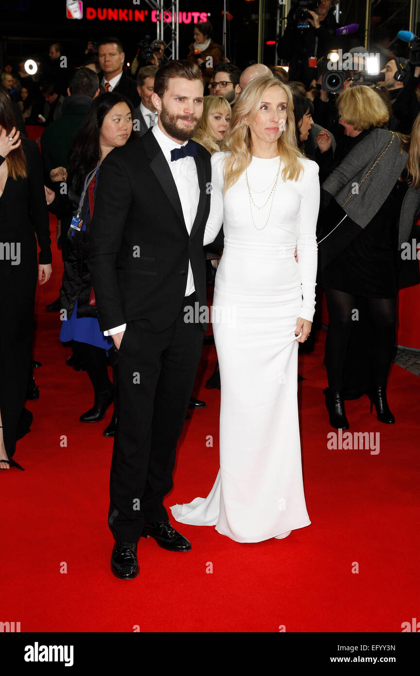 Jamie Dornan and Sam Taylor-Johnson attending the 'Fifty Shades Of Grey ...
