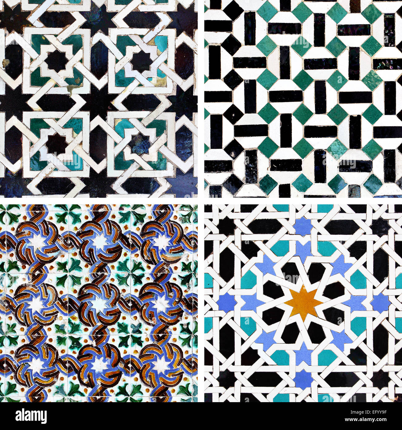 Moorish art tiles hi-res stock photography and images - Alamy