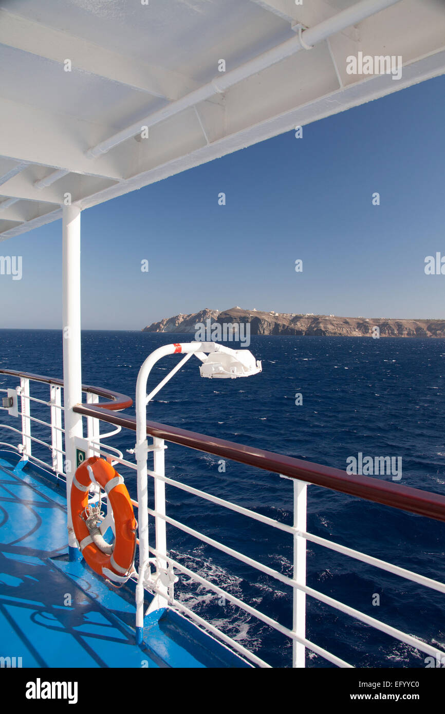 landscape from the deck near the islands of Greece Stock Photo - Alamy