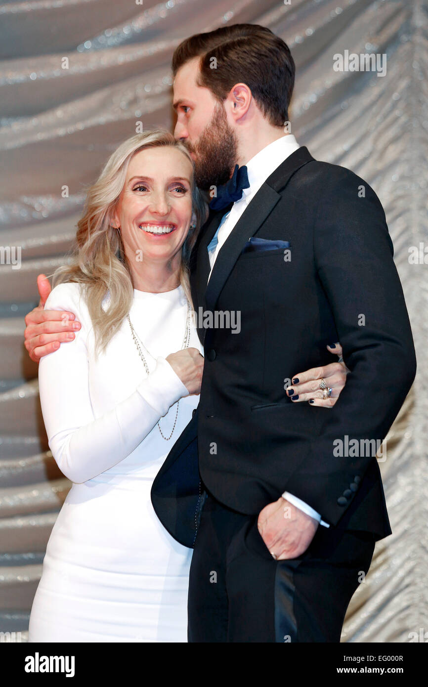 Sam Taylor-Johnson and Jamie Dornan attending the 'Fifty Shades Of Grey ...