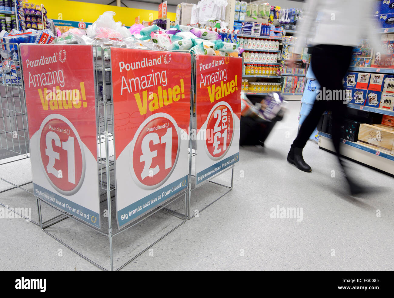 Poundland variety store hi-res stock photography and images - Alamy