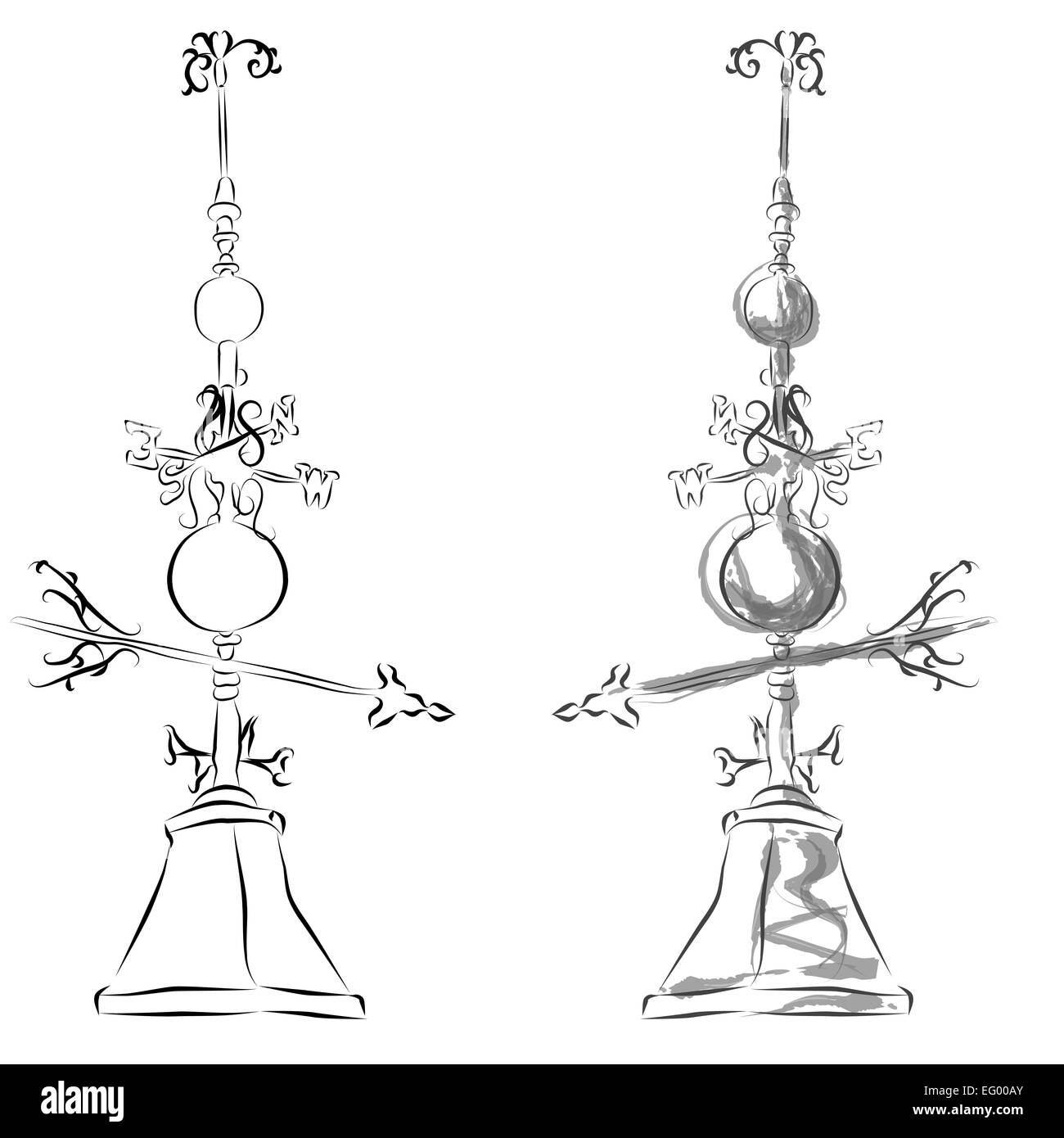 Weather vane clipart hi-res stock photography and images - Alamy