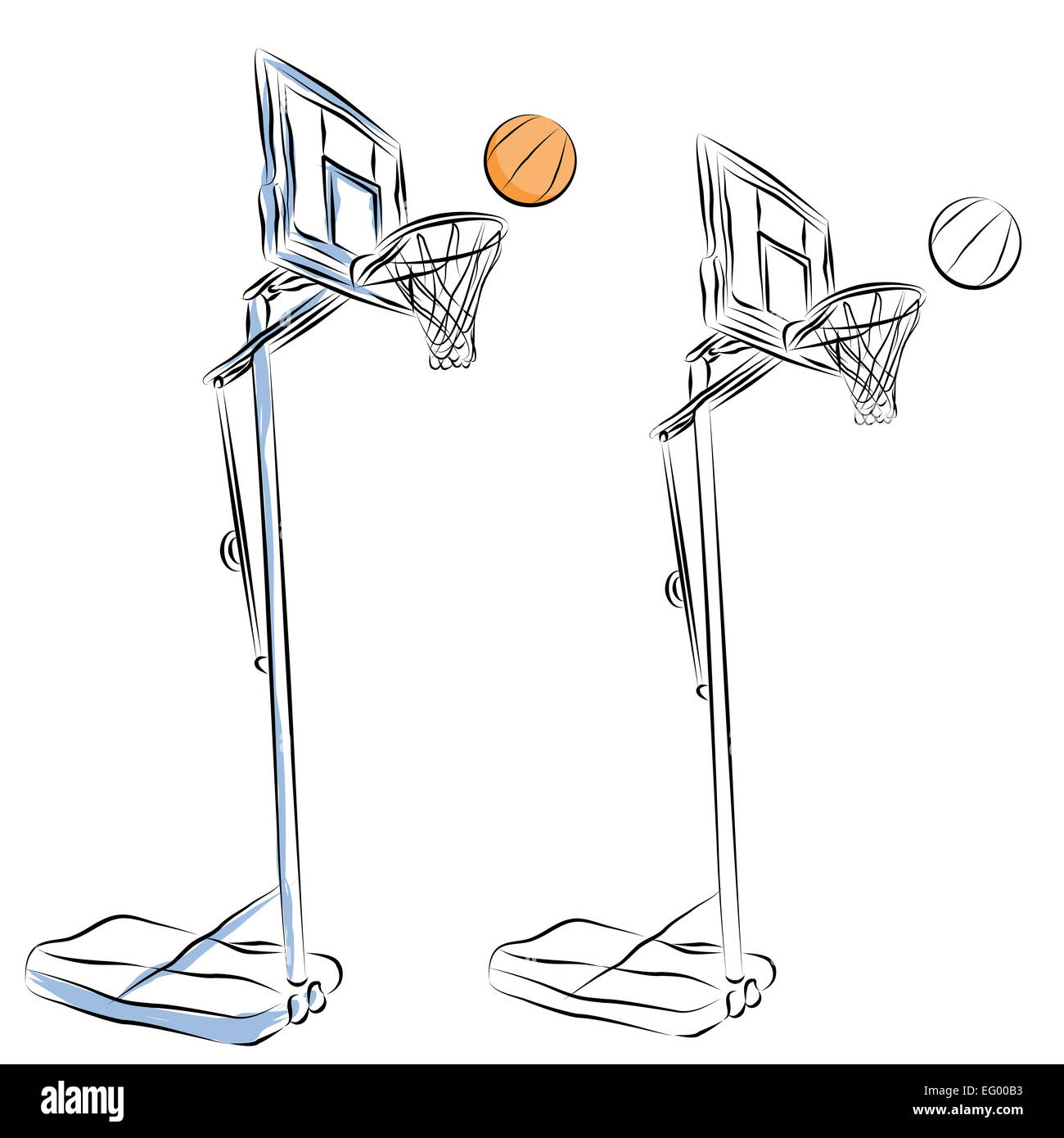 Basketball Backboard Drawing